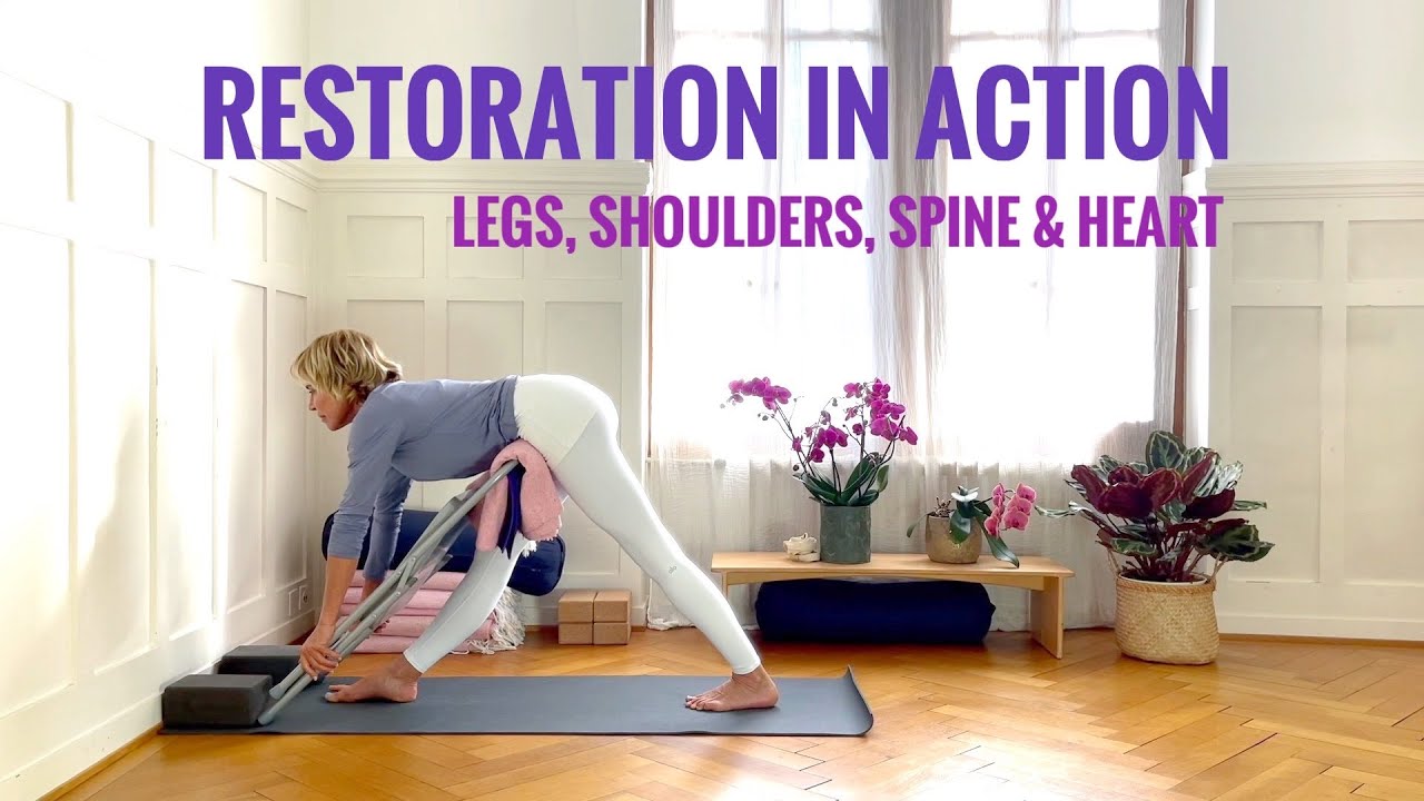 Chair Yoga | Restoration in Action | 75 min | Intermediate Level - YouTube