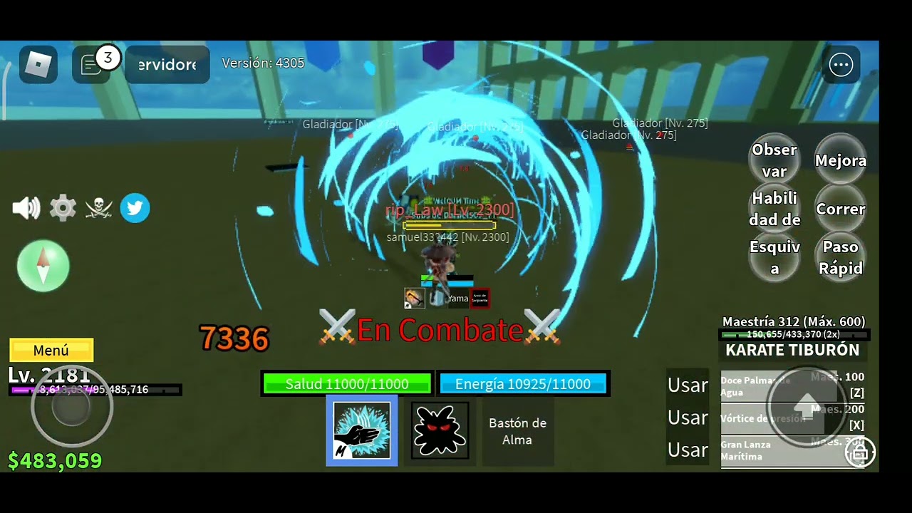 Combo Sharkman v2 + Soul cane Blox Fruits - YouTube