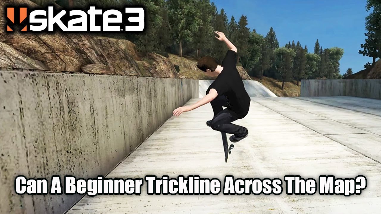 Can A Skate 3 Beginner Keep A Line Going Across The Map? - YouTube