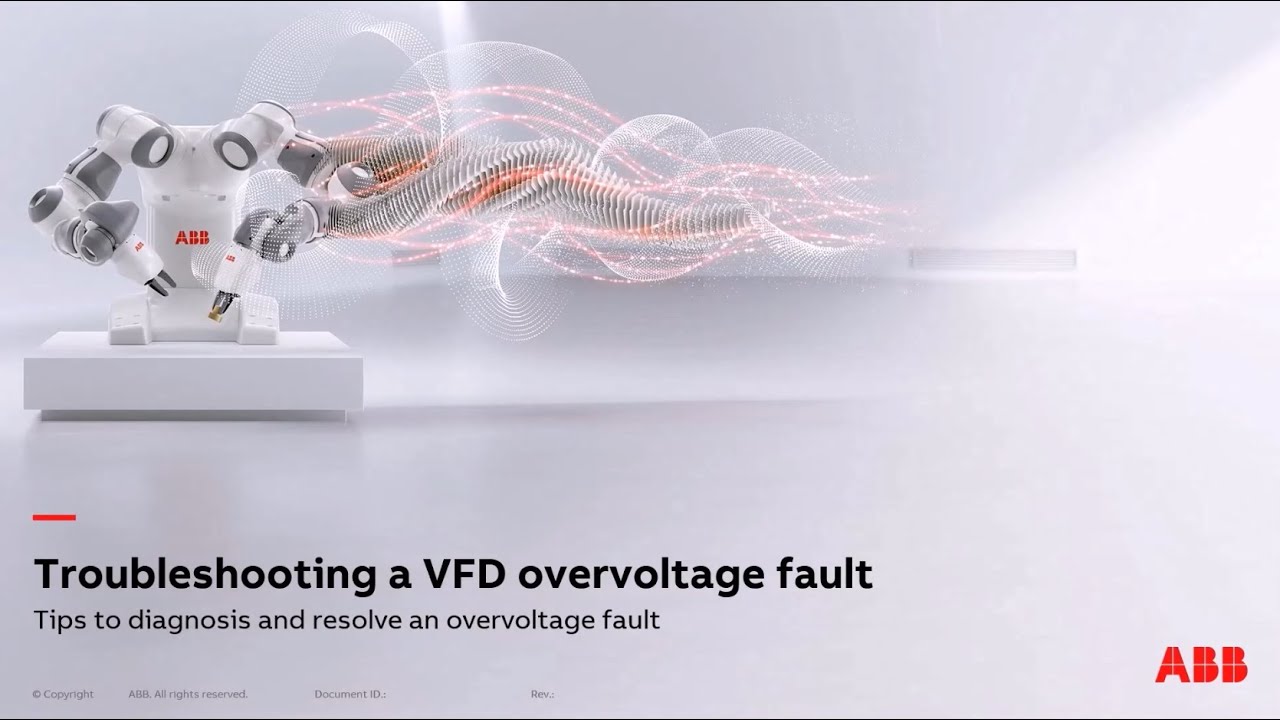 Troubleshooting a VFD overvoltage fault - YouTube