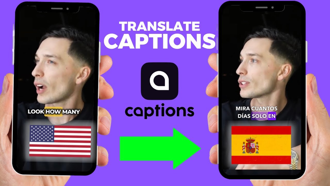 Captions App Tutorial - Translate 🇺🇸English Captions to 🇪🇸Spanish ...