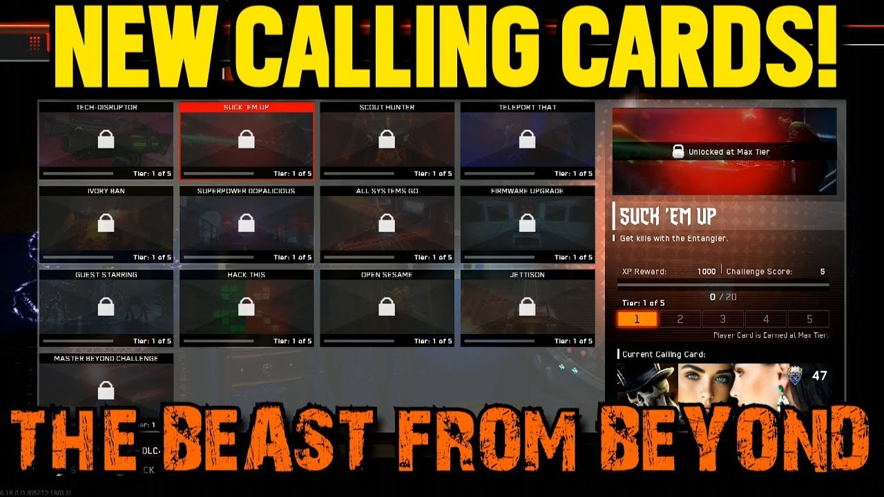 The Beast From Beyond: NEW Calling Cards Update with Director's Cut ...