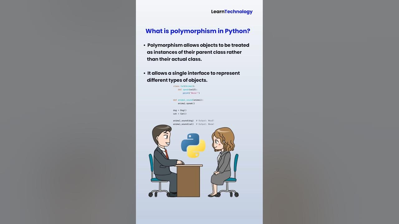 Polymorphism in Python | Python Interview Questions | #python # ...