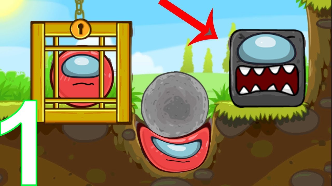Red Ball 4 - Among Us Ball vs Among Boss - Gameplay Walkthrough Part 1 ...