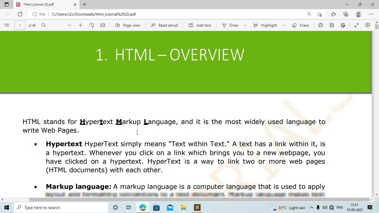 Basic Html Tutorial For Beginner Full Html Concept By Yadututorials Youtube