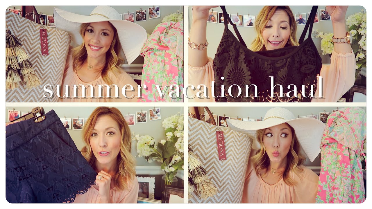 summer vacation clothing haul - YouTube