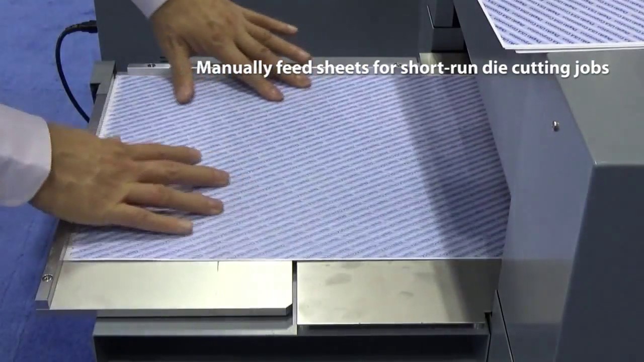 UD M300 Hand Feed Die Cutter - YouTube
