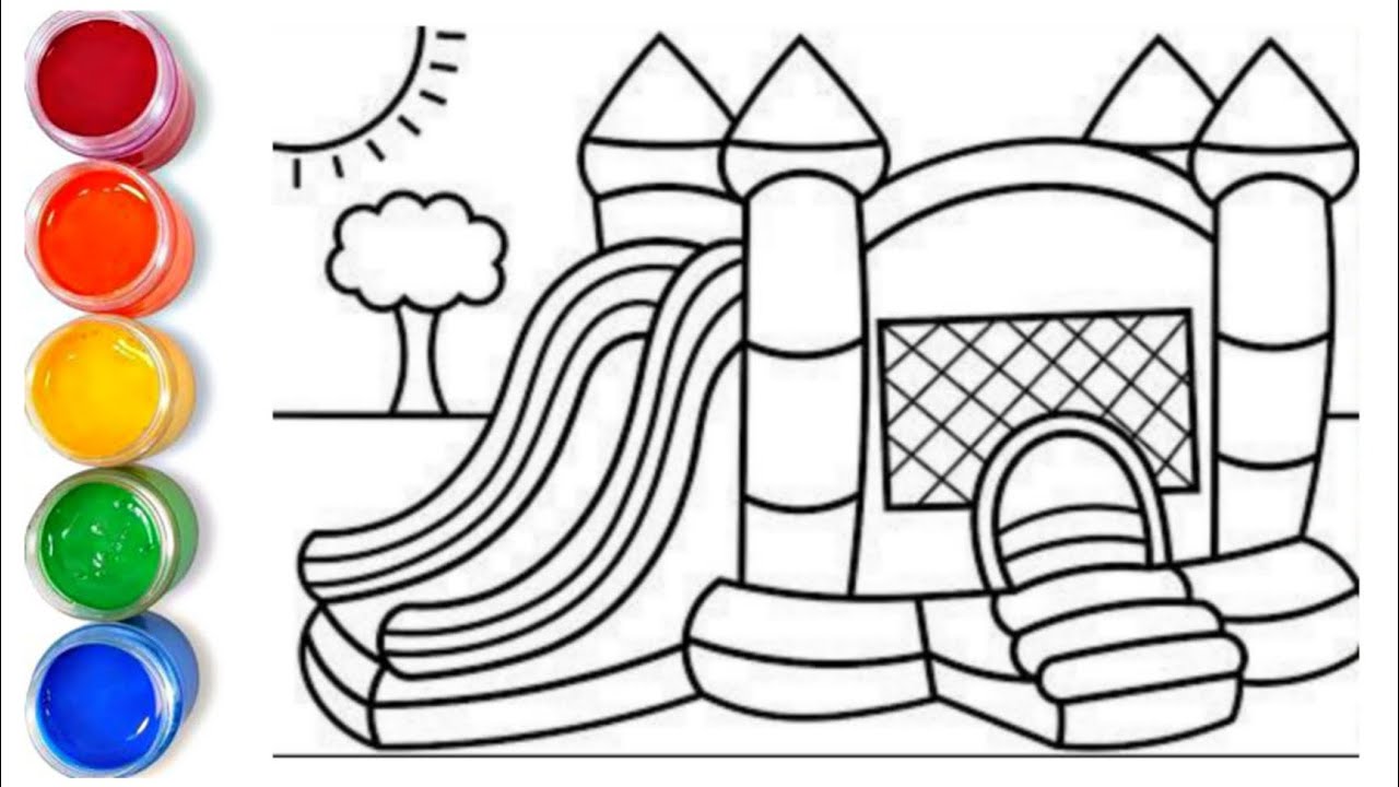 How to draw easy jumping toy | Easy drawing step by step for kids - YouTube