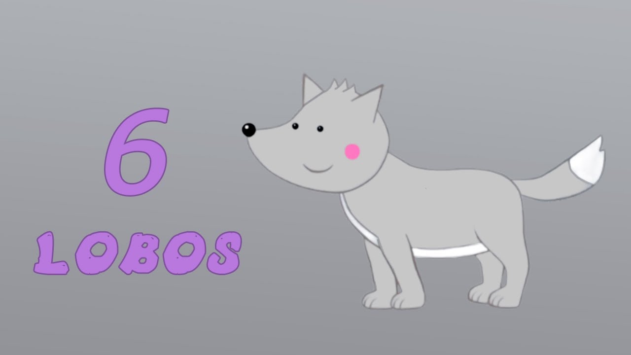 6 LOBOS Divertidos 🐺 Aprender los Números 🐣 ¡Video educativo! - YouTube