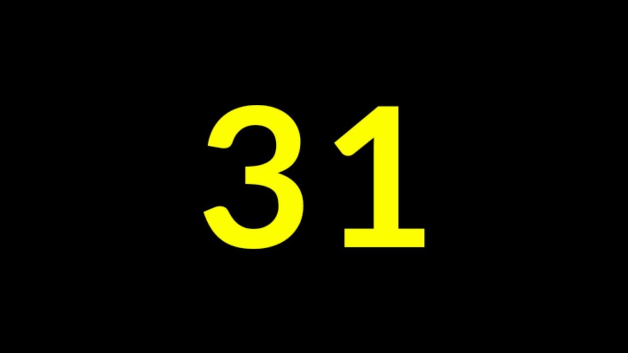 31 Second Countdown Timer With Sound Effect - YouTube