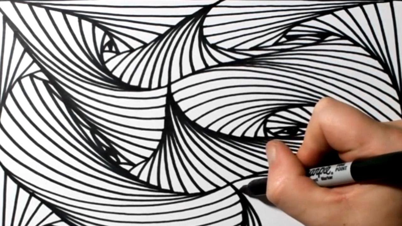Awesome Zentangle Spiral Drawing | Great Stress Reliever / Art Therapy ...