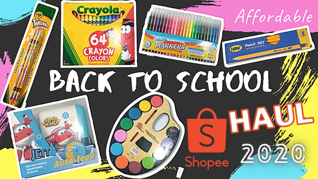 SHOPEE BACK TO SCHOOL SUPPLIES HAUL 2020 || VERY AFFORDABLE ...
