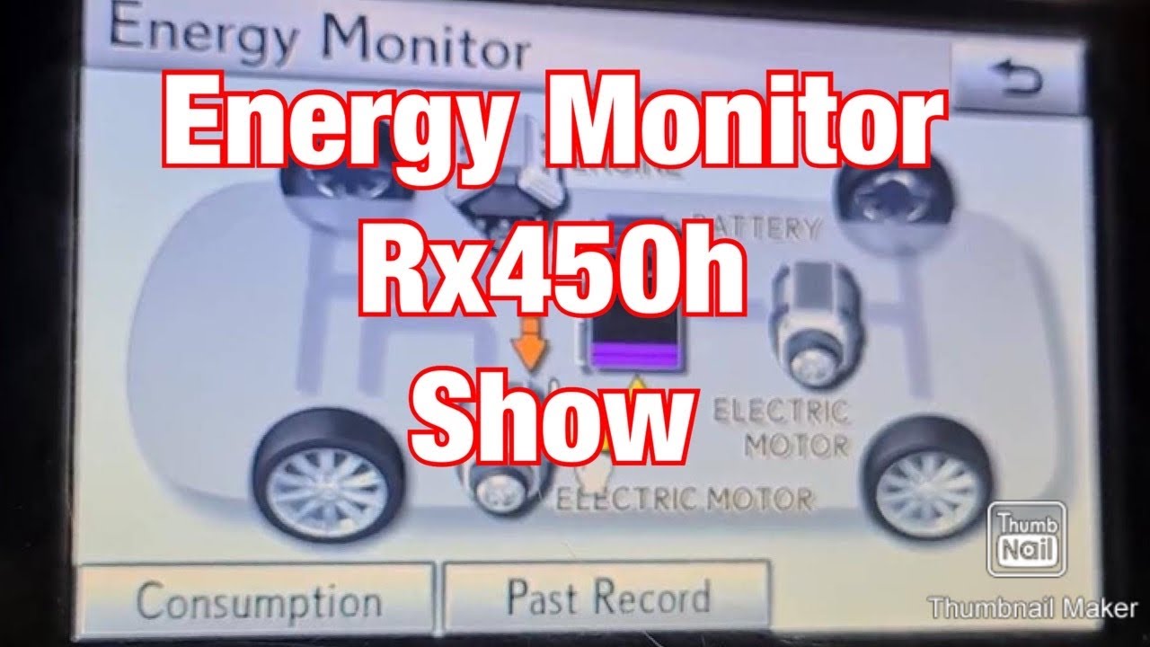 Show about energy monitor on Lexus Rx450h 2010 - YouTube
