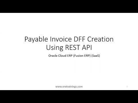 How to Create-Update DFF Attributes for : Payable Invoice Using REST ...