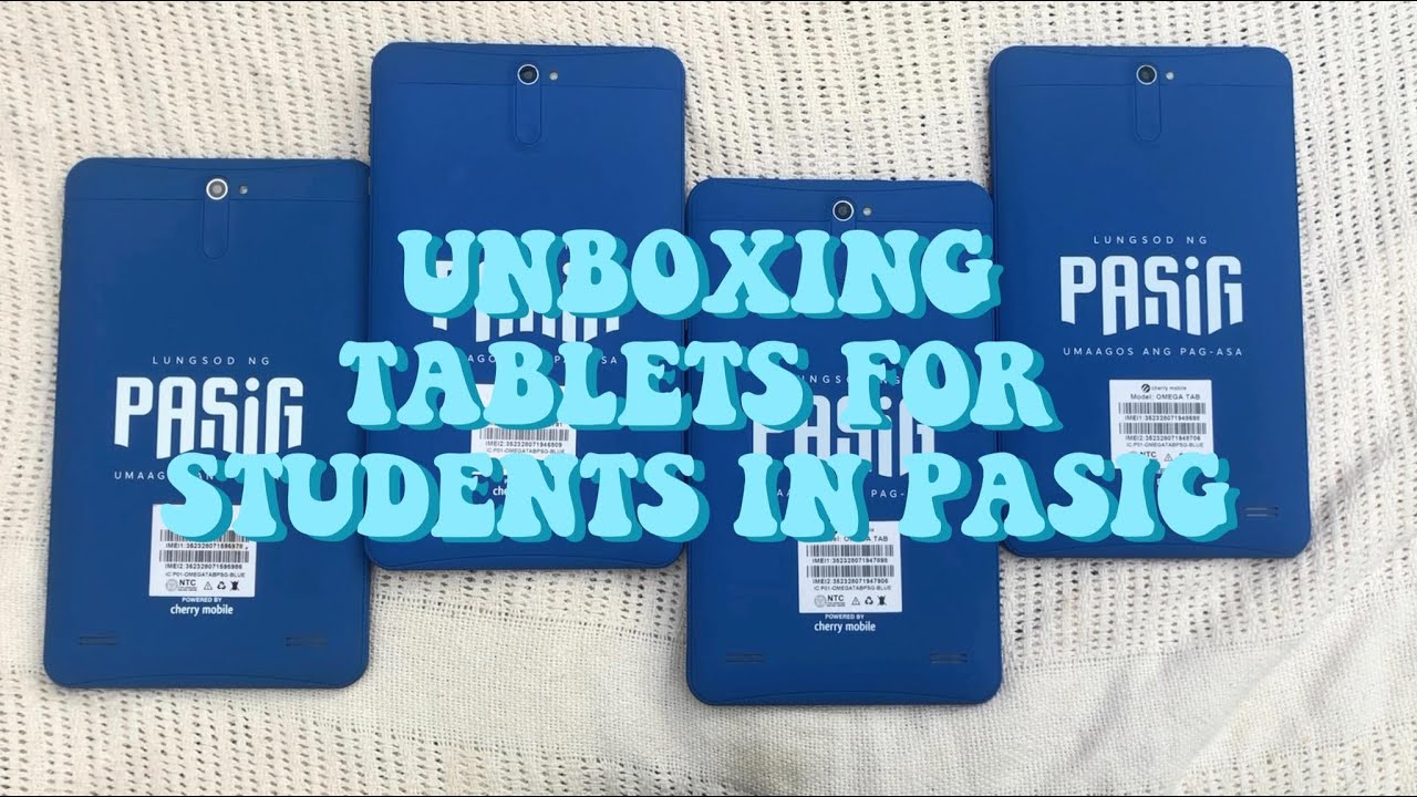 Unboxing Cherry Mobile Omega tablet from Mayor Vico and Pasig LGU - YouTube