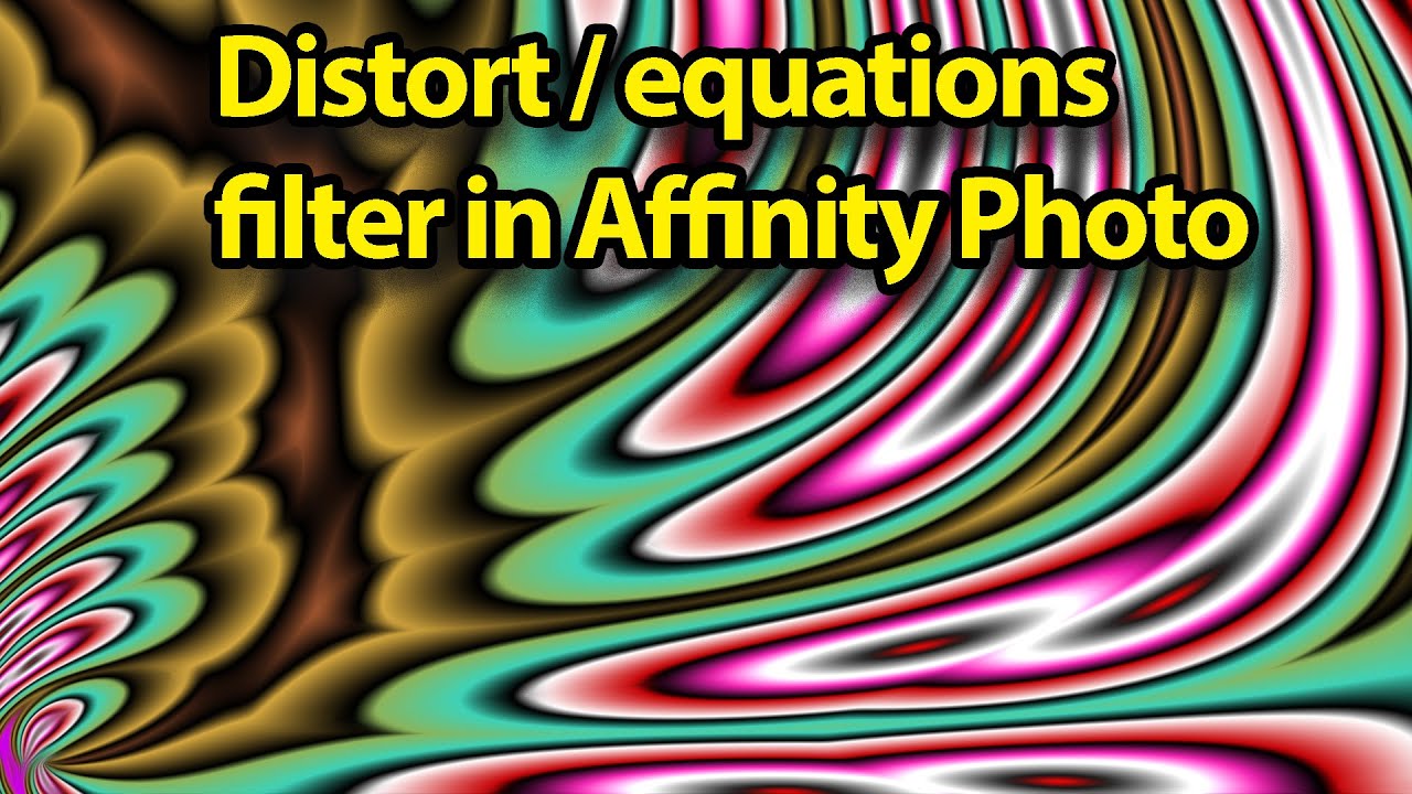 Affinity Photo : Distorted / turn / crackled effect equations filter ...
