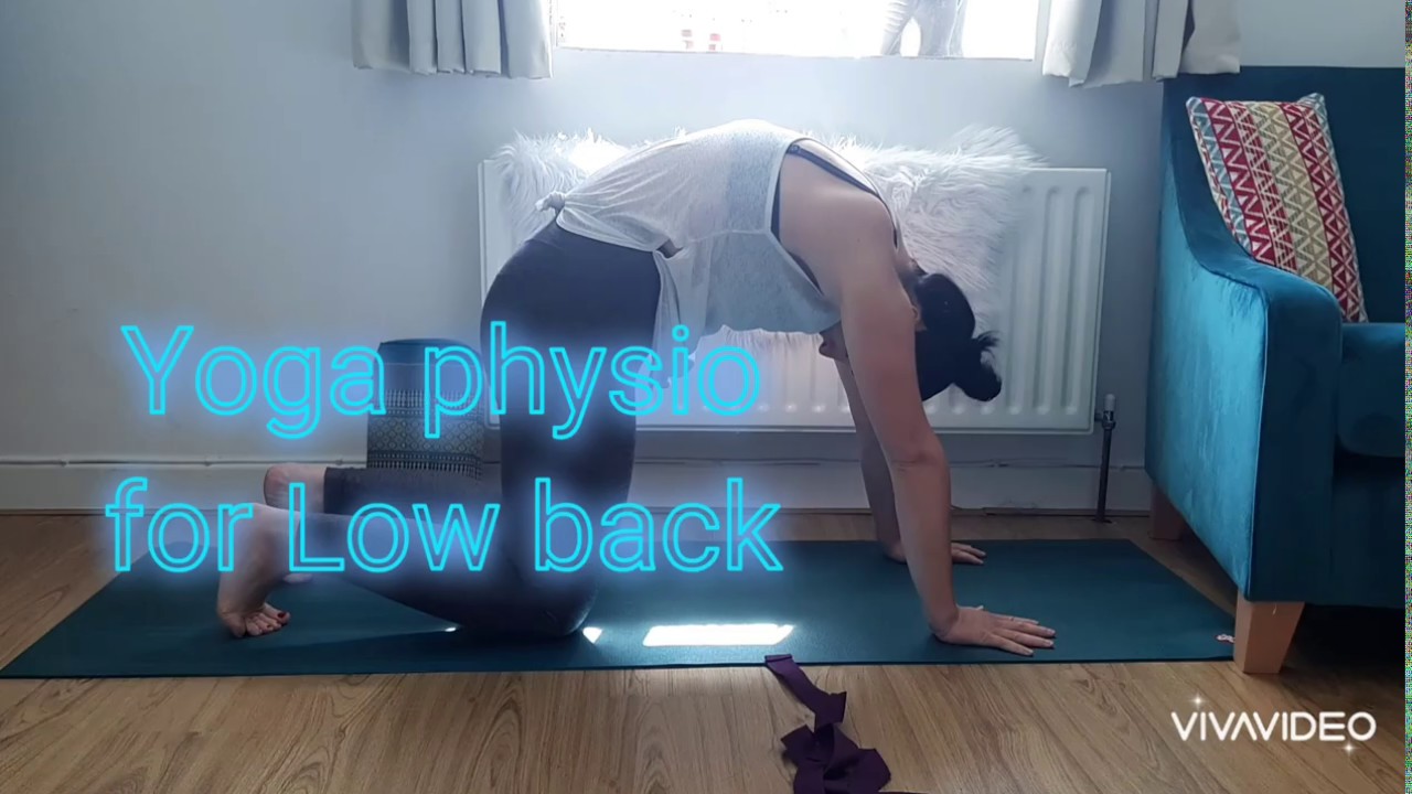Yoga physio stretches for lower back - YouTube