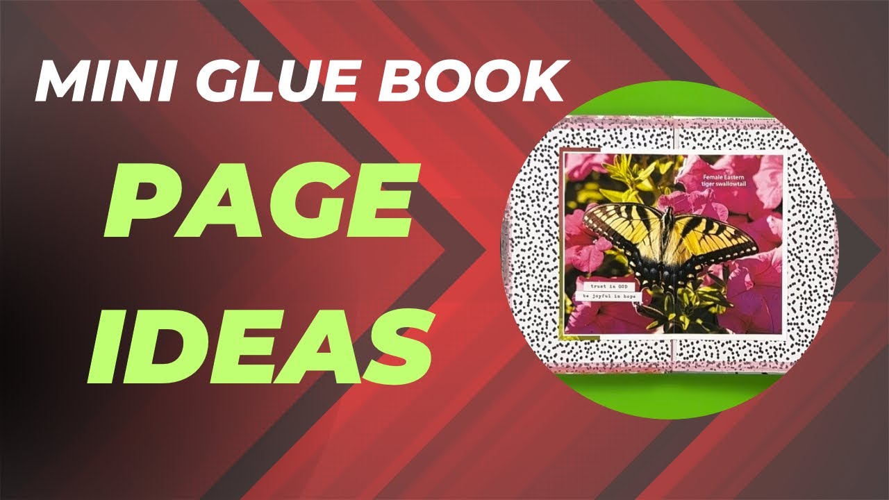 DECORATE MINI GLUE BOOK Part 2 - EASY PAGE IDEAS - How To - YouTube