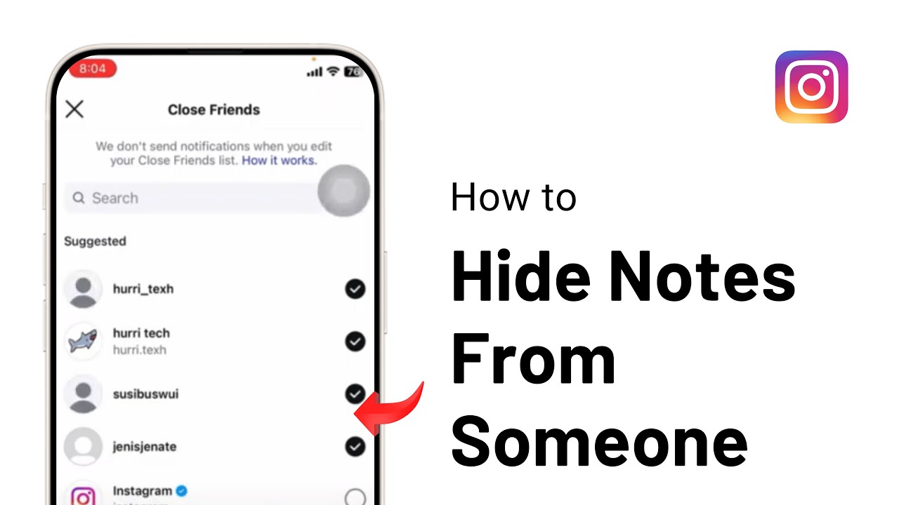 How to Hide Notes From Someone in Instagram - YouTube