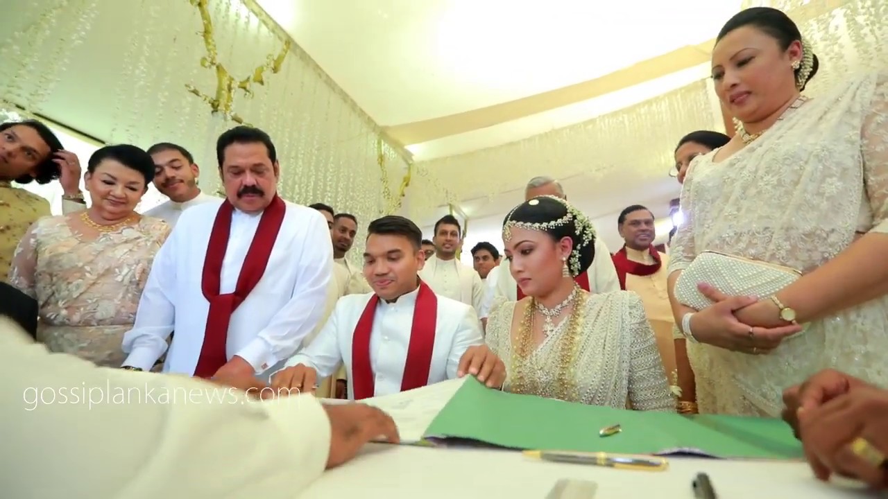 Namal Rajapaksa Wedding - YouTube