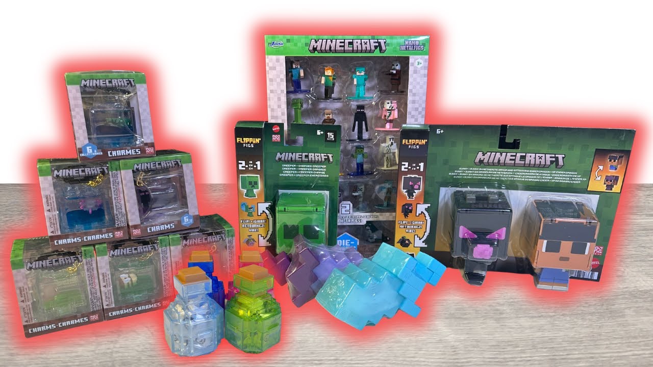 Unboxing Minecraft Mystery Toys! - YouTube