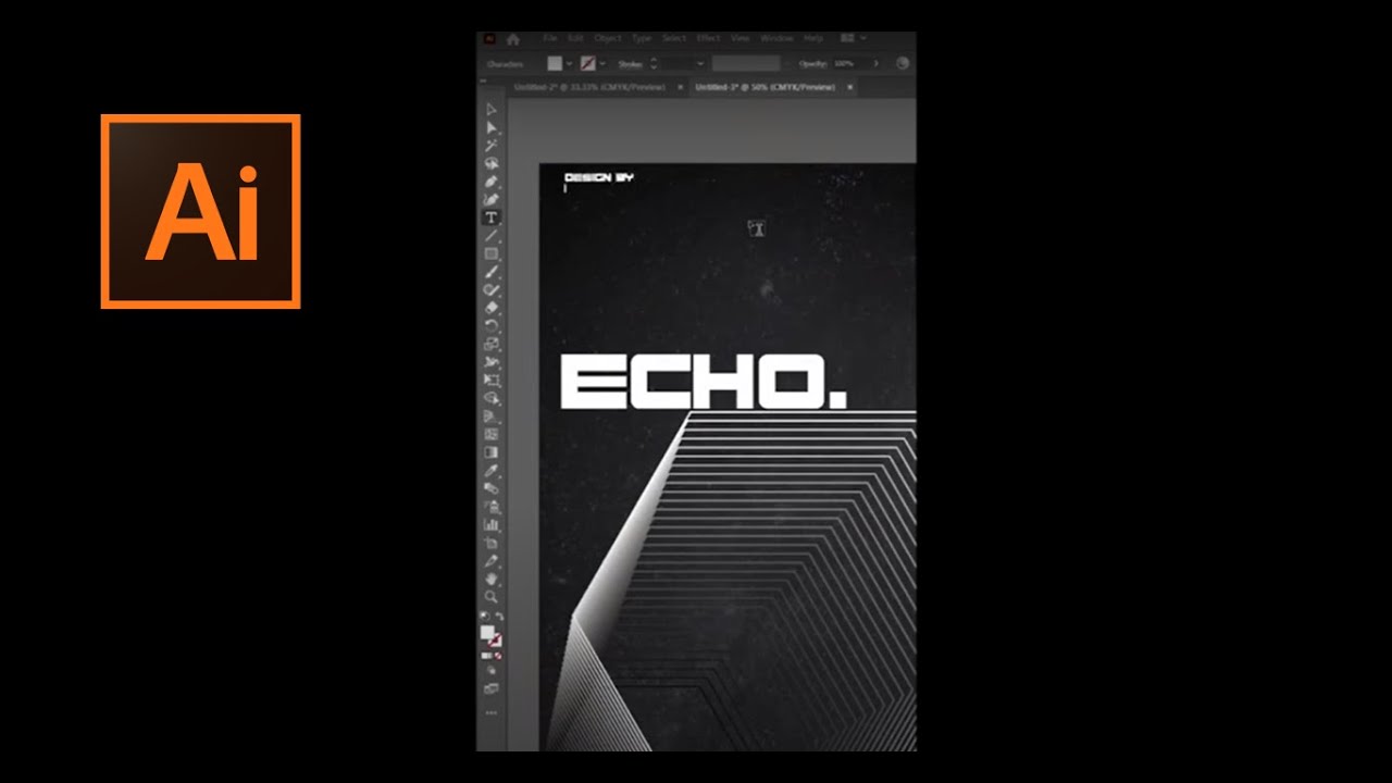 Echo effect in Adobe illustrator CC - YouTube