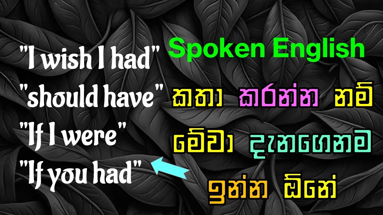 Sentence Patterns/Lesson 10/ Spoken English for Beginners - YouTube