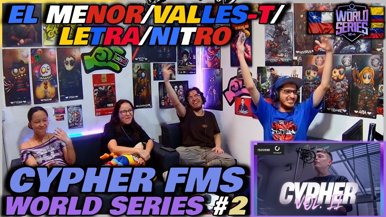 🔴COLOMBIANOS REACCIONAN al CYPHER de EL MENOR/VALLES T/NITRO/LETRA [FMS ...
