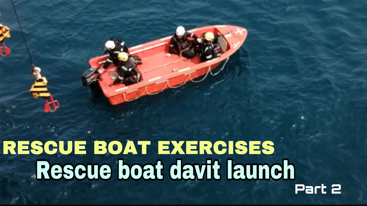 RESCUE BOAT INSPECTION | RESCUE BOAT EXERCISES | RESCUE BOAT LAUNCH ...