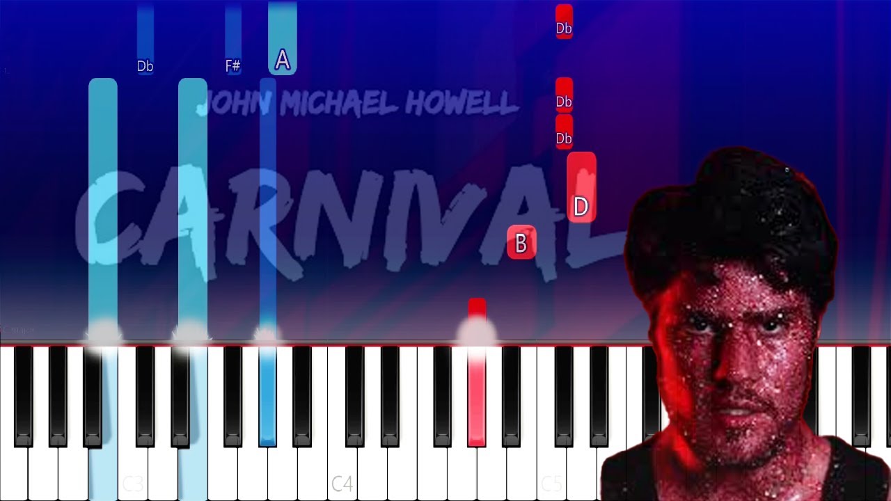 John Michael Howell - Carnival (Piano Tutorial) - YouTube