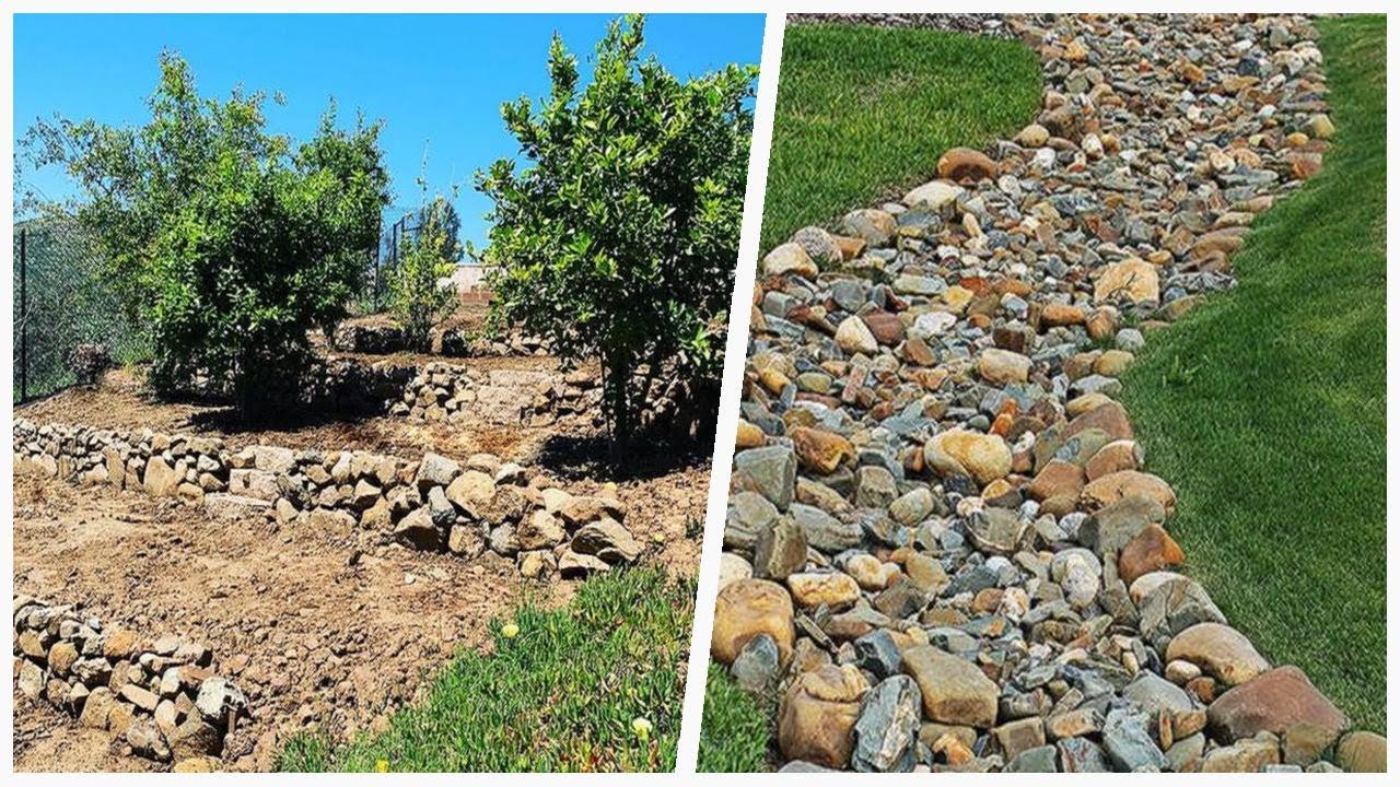 75 Hillside River Rock Landscaping Design Ideas You'll Love 😊 - YouTube