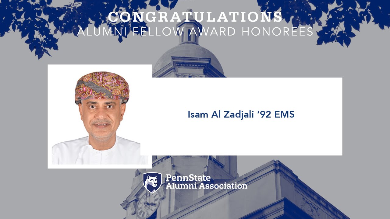 2024 Alumni Fellow Awards—Isam Al Zadjali '92 EMS - YouTube