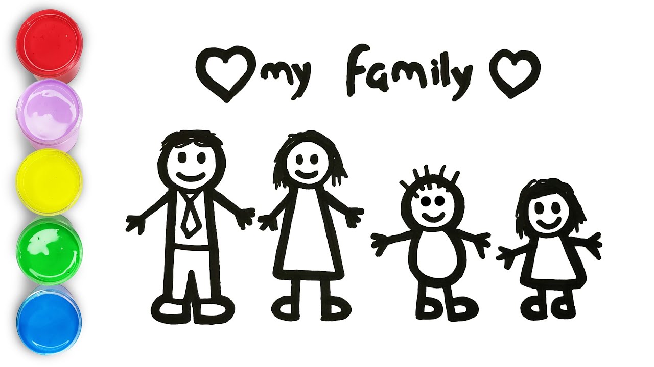 Drawing My Family for Kids - Create Special Memories on Paper! - YouTube
