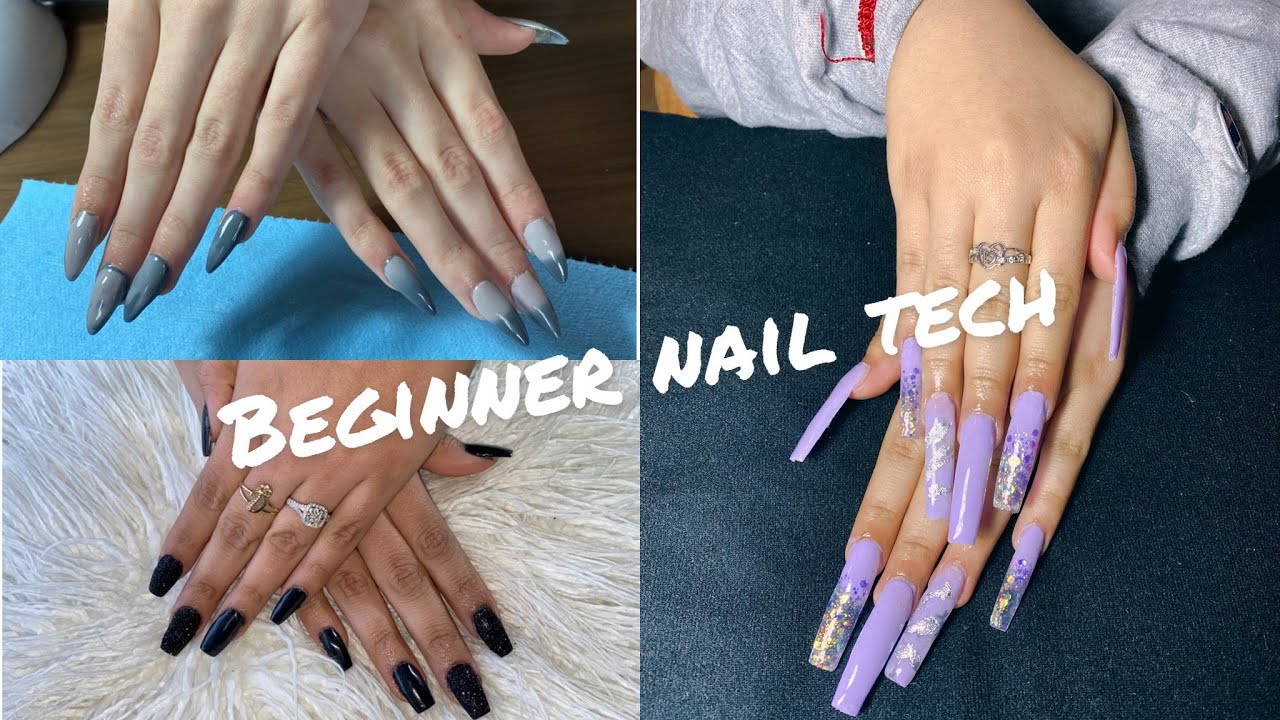 DAY IN A LIFE OF A BEGINNER NAIL TECH| Family time💅🏽 - YouTube