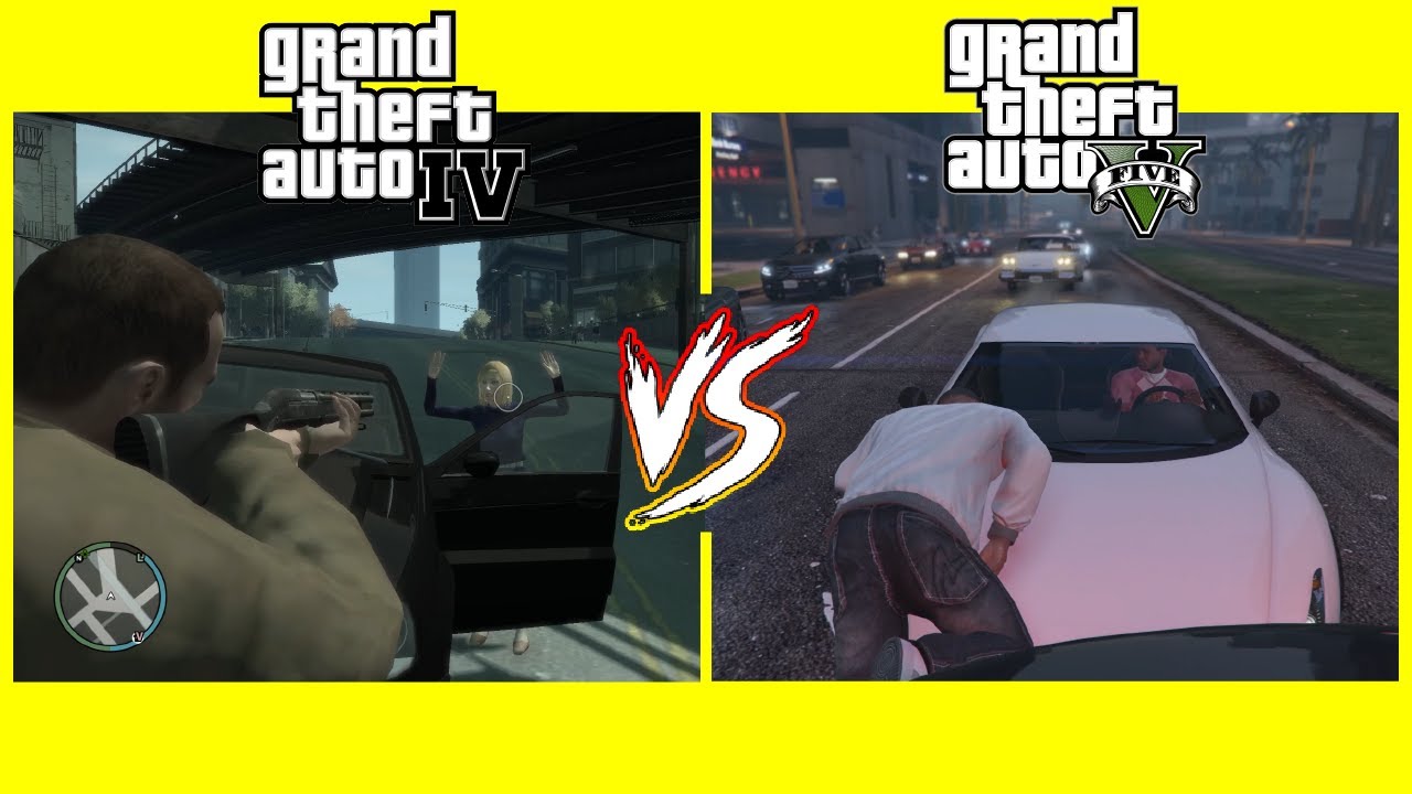 GTA 4 VS GTA 5 - (WHICH IS MORE REALISTIC?) - YouTube
