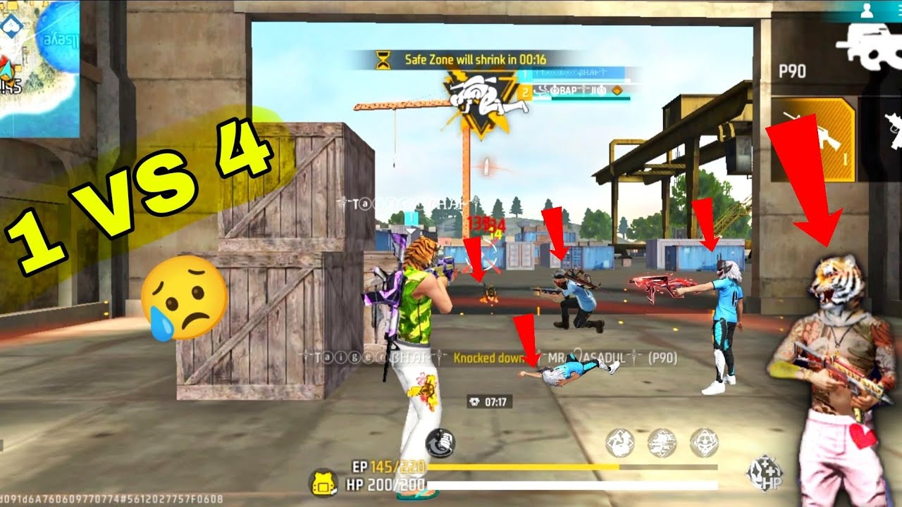 SOLO VS SQUAD HEROIC 4 STAR LOBBY PRO GAMEPLAY | GARENA FREE FIRE A3,A5 ...