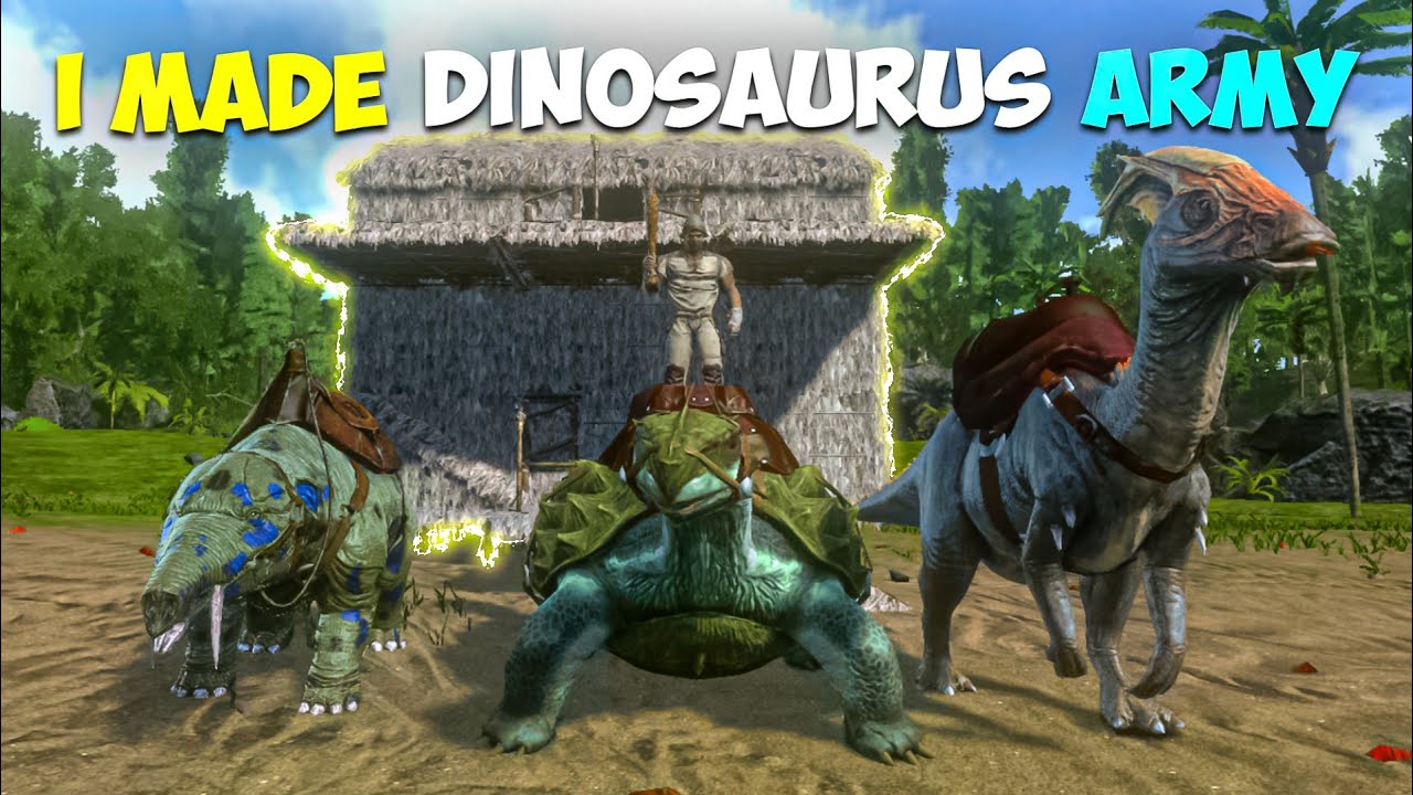 I Made Dinosaur Army : Ark Survival Mobile Gameplay In Hindi - YouTube
