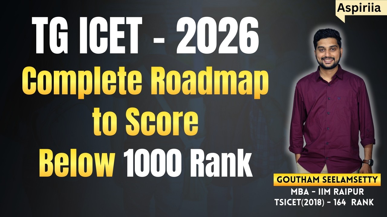TG ICET 2026 – 120+ Score Strategy | Complete Preparation Strategy ...