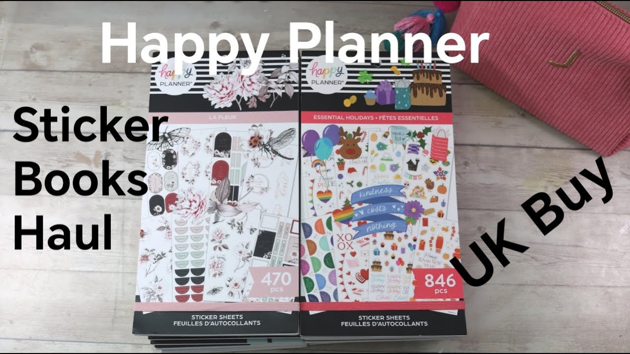 Happy Planner Sticker Books Haul UK BUY #creative #fun #stickers - YouTube
