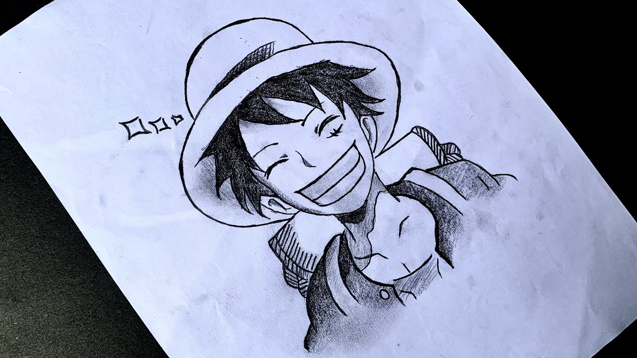 How to draw Monkey D.Luffy Easy (step by step) - YouTube