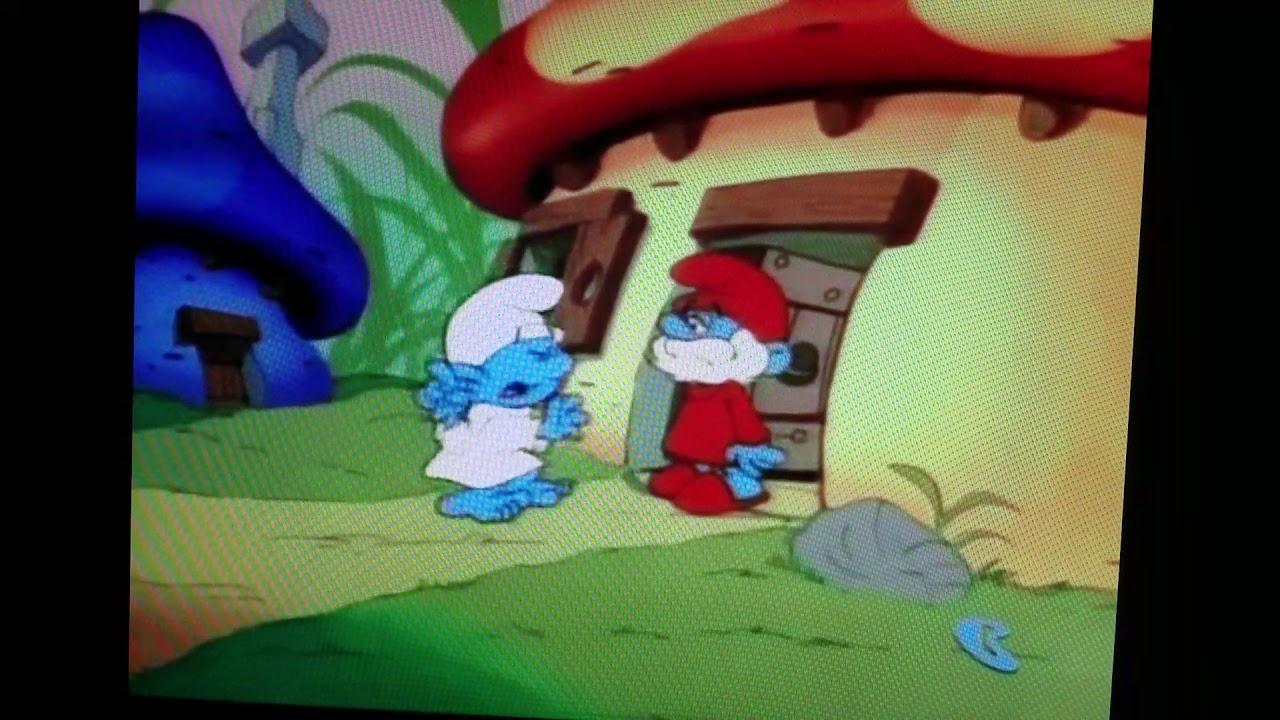 Smurfs brainy says there's a monster in the village - YouTube