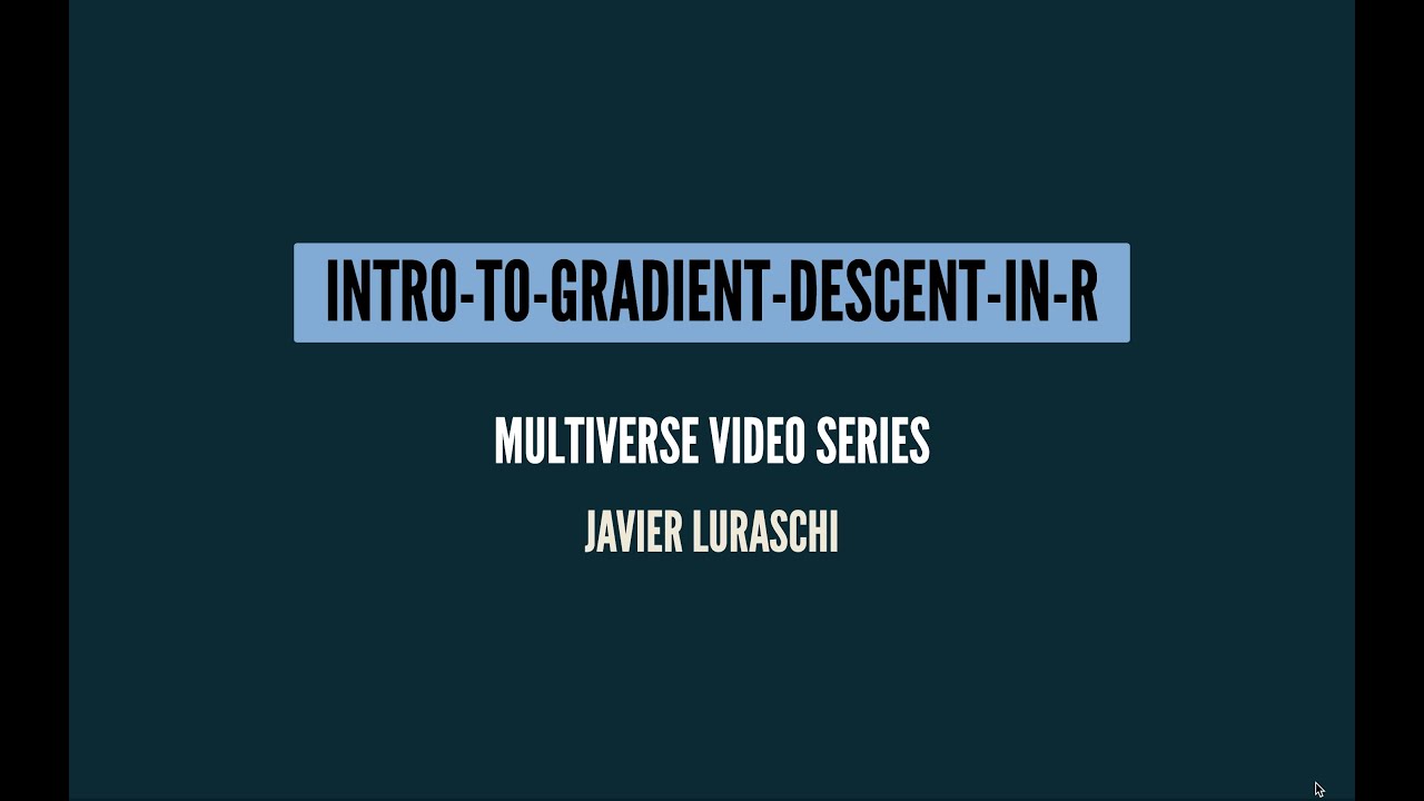 Gradient Descent with R - YouTube