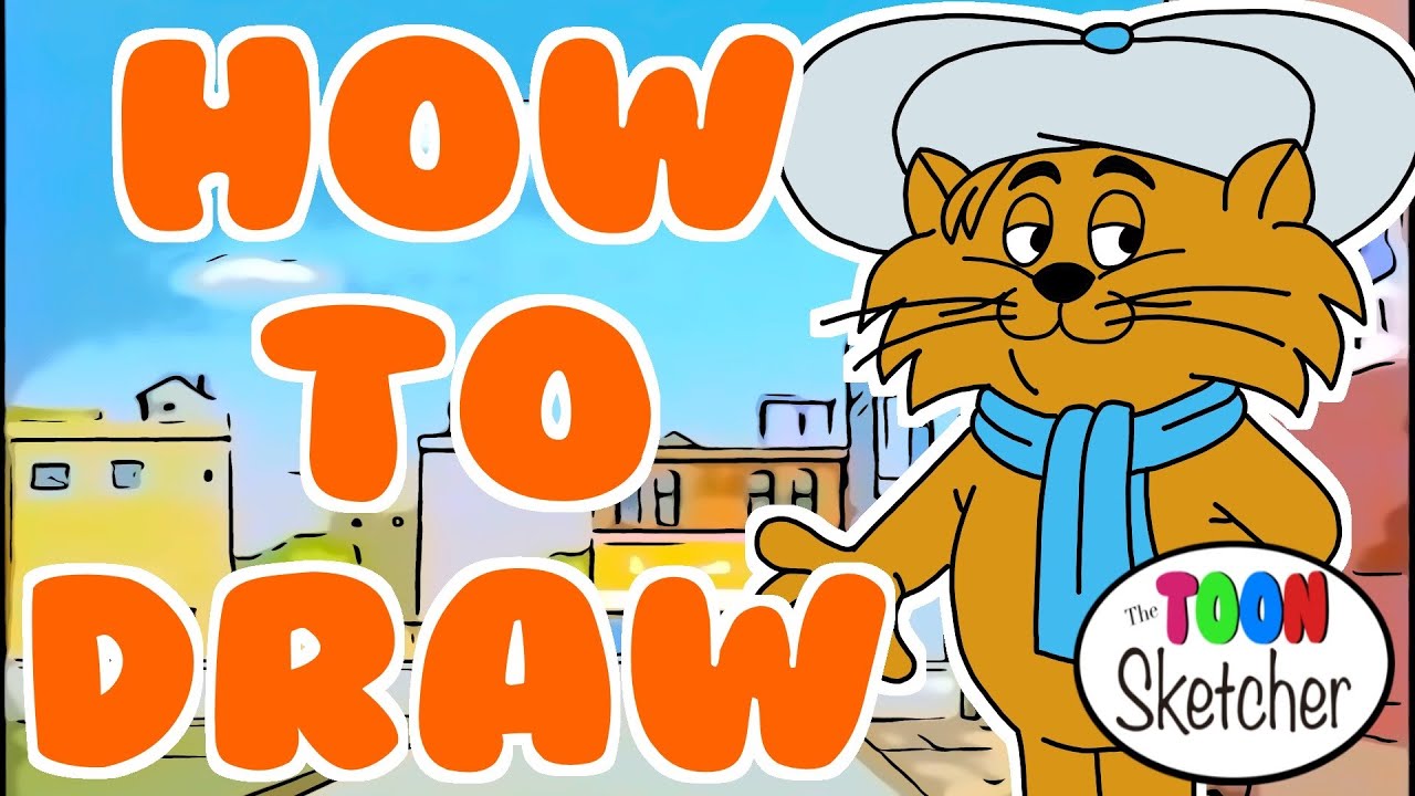 How to Draw Riff-Raff the Cat From the Catillac Cats - Step by Step ...
