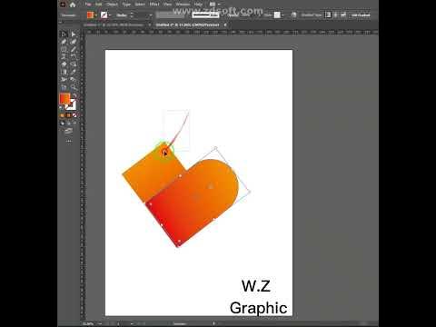 How to create heart shape using adobe illustrator - YouTube