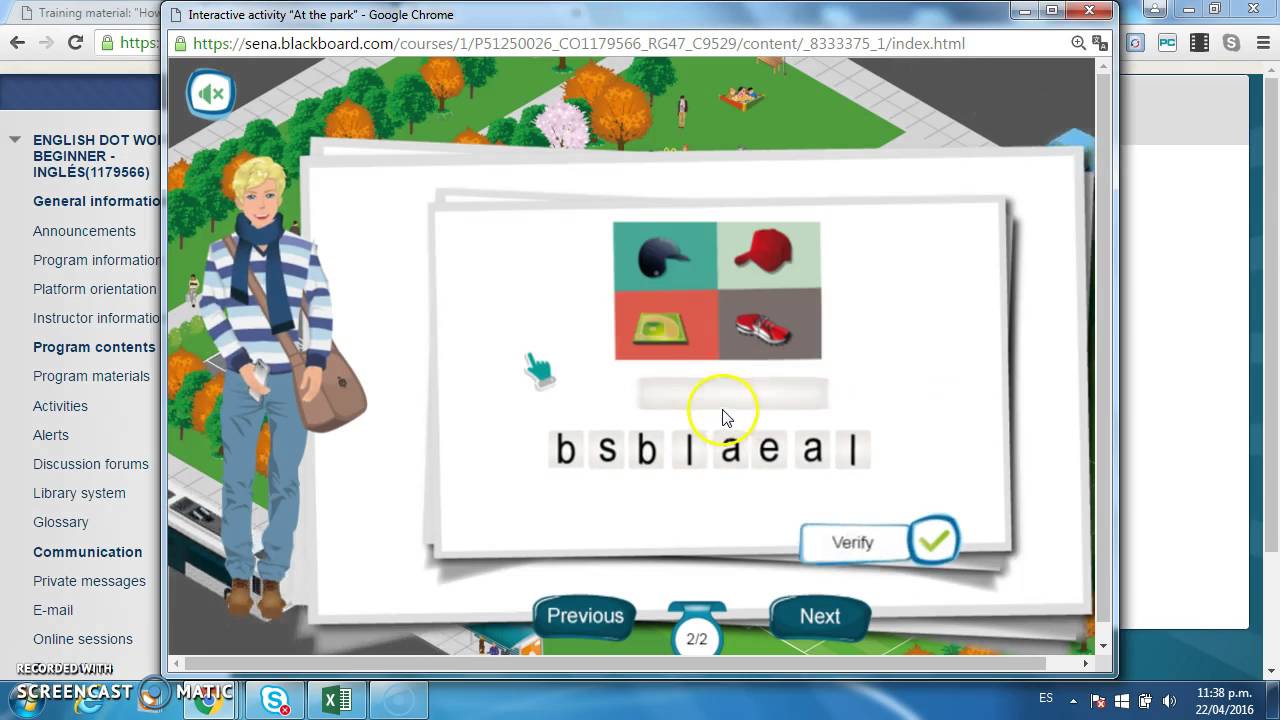 Beginner: Interactive activity; "At the park" - YouTube