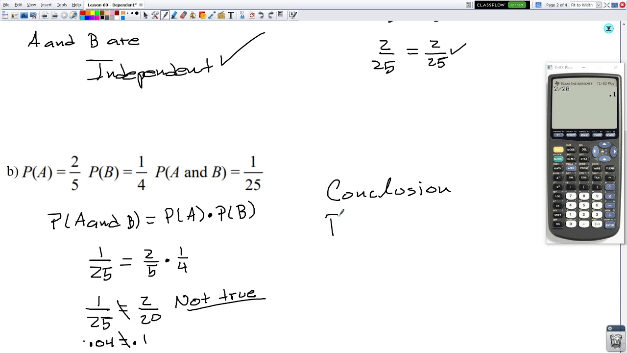 Dependent , Independent and Mutually Exclusive | Algebra 2 | Trig ...