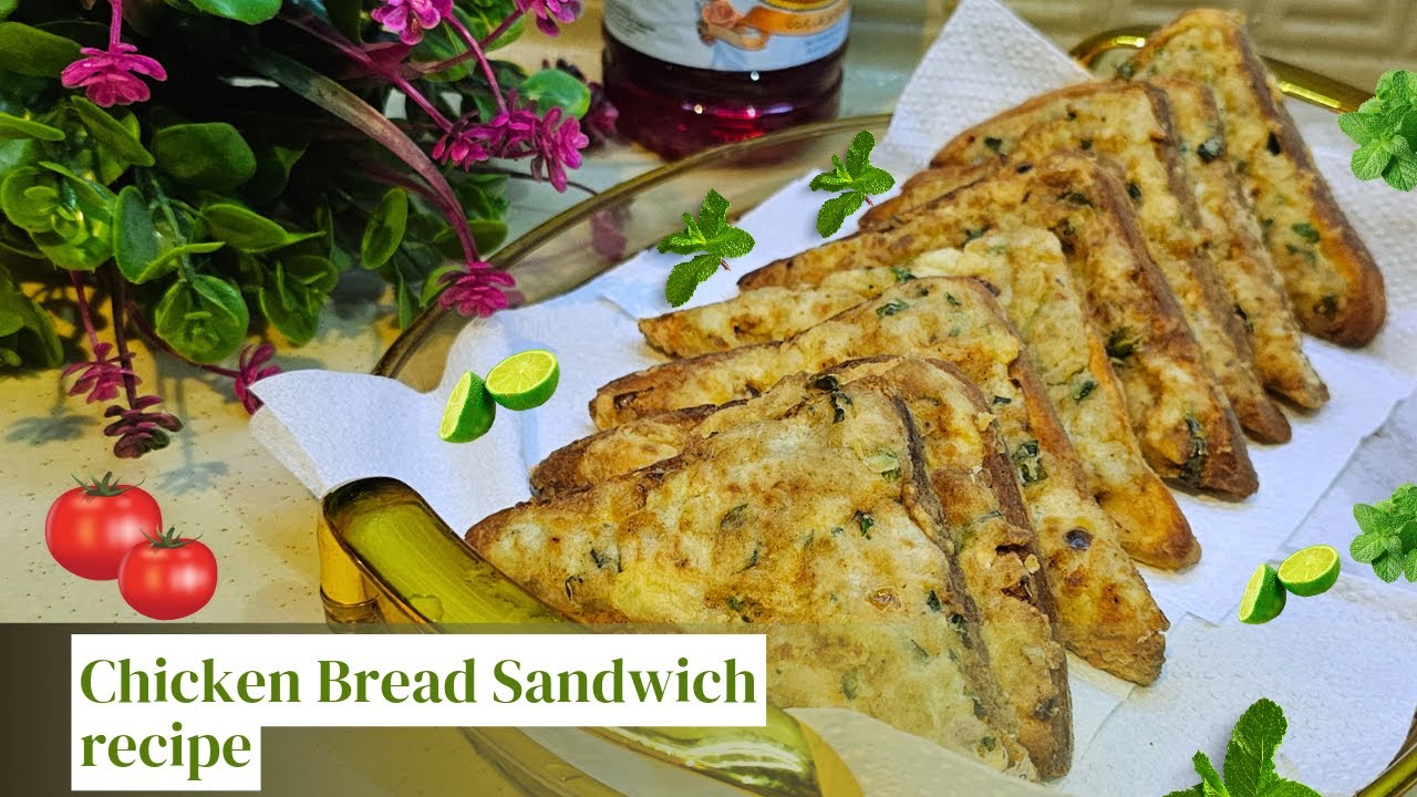 Chicken Bread Sandwich Recipe|Bread Sandwich |chicken sandwich|Easy and Quick chicken bread ...
