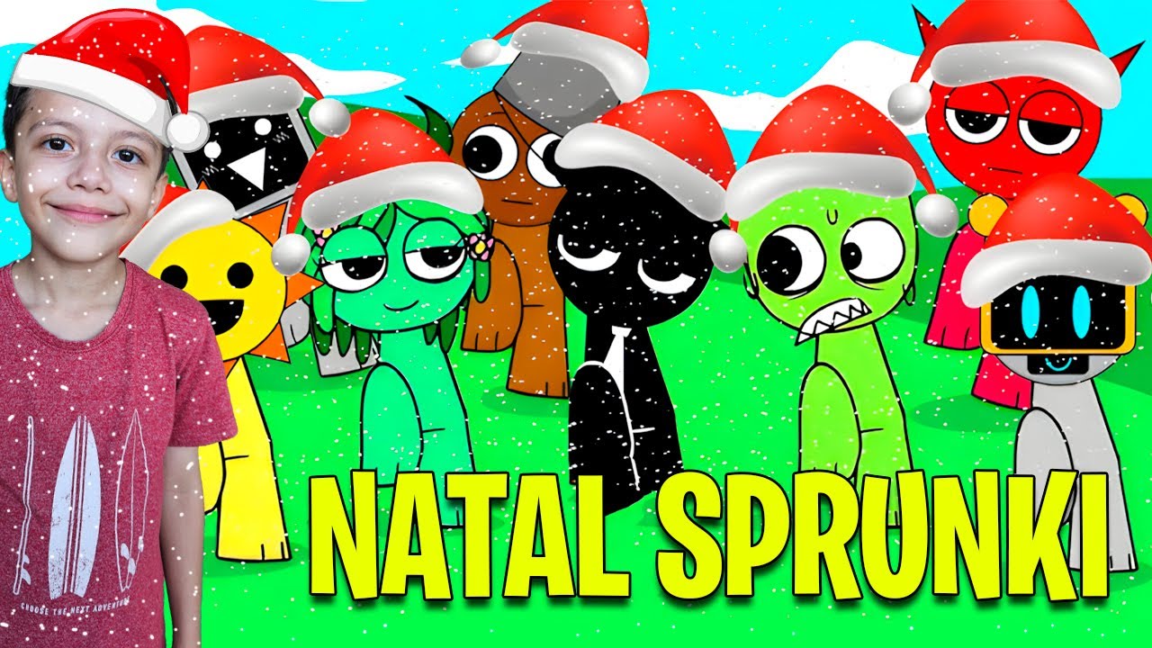 🎅 CRIANDO O NATAL FORA DE ÉPOCA no SPRUNKI! 🎄 Minha versão épica no ...
