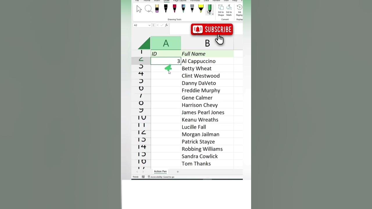 Draw Data In Excel Smartexcel Smartphone Microsoftoffice Spreadsheetsoftware Excel Youtube