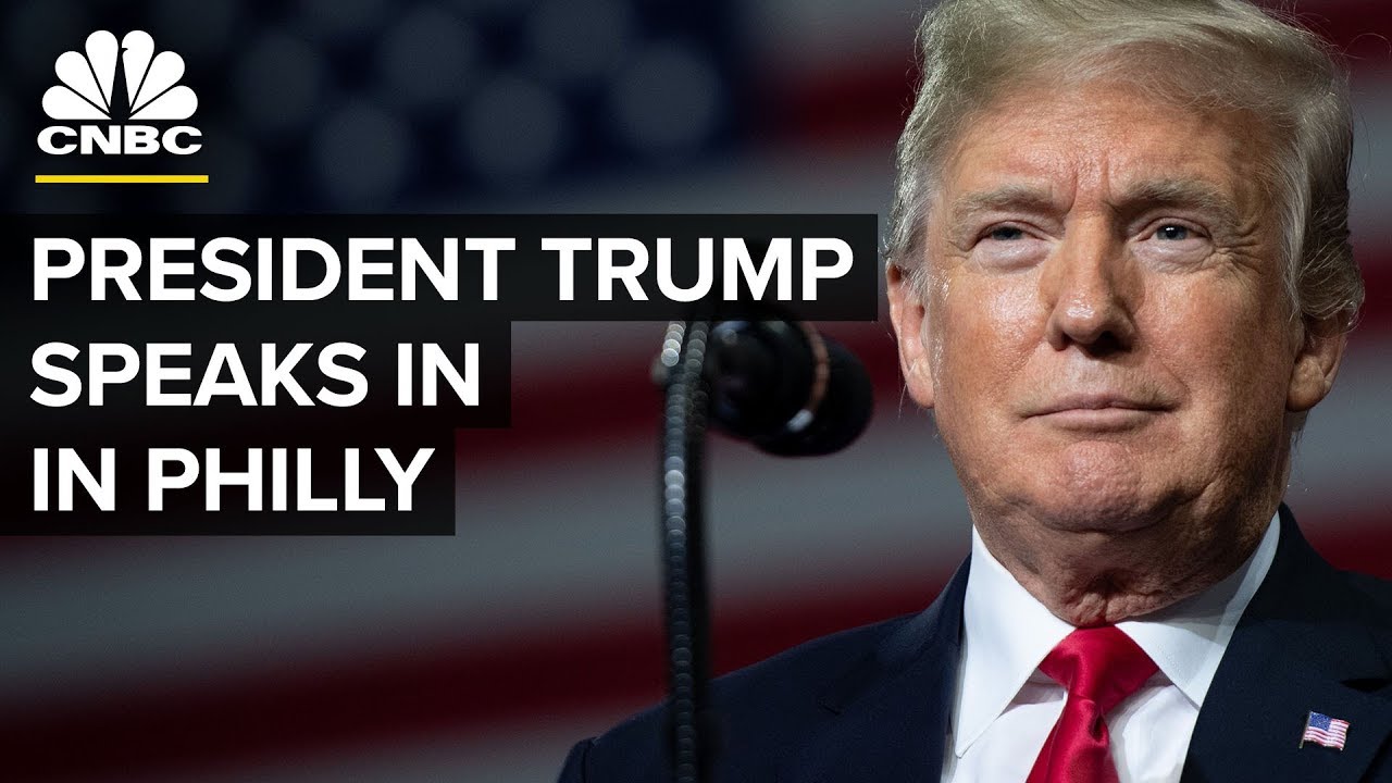 Watch: President Trump speaks in Philadelphia